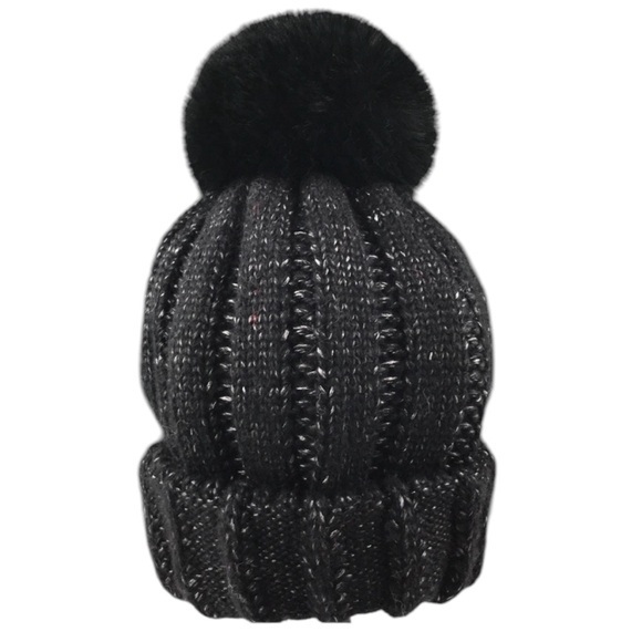 Norla | Accessories | Norla 275 Beanie With Pom Pom Black Very Soft Nwt ...